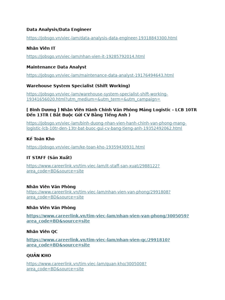 Jobs | PDF
