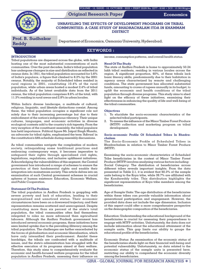 BSR - Unravelling Tribal | PDF