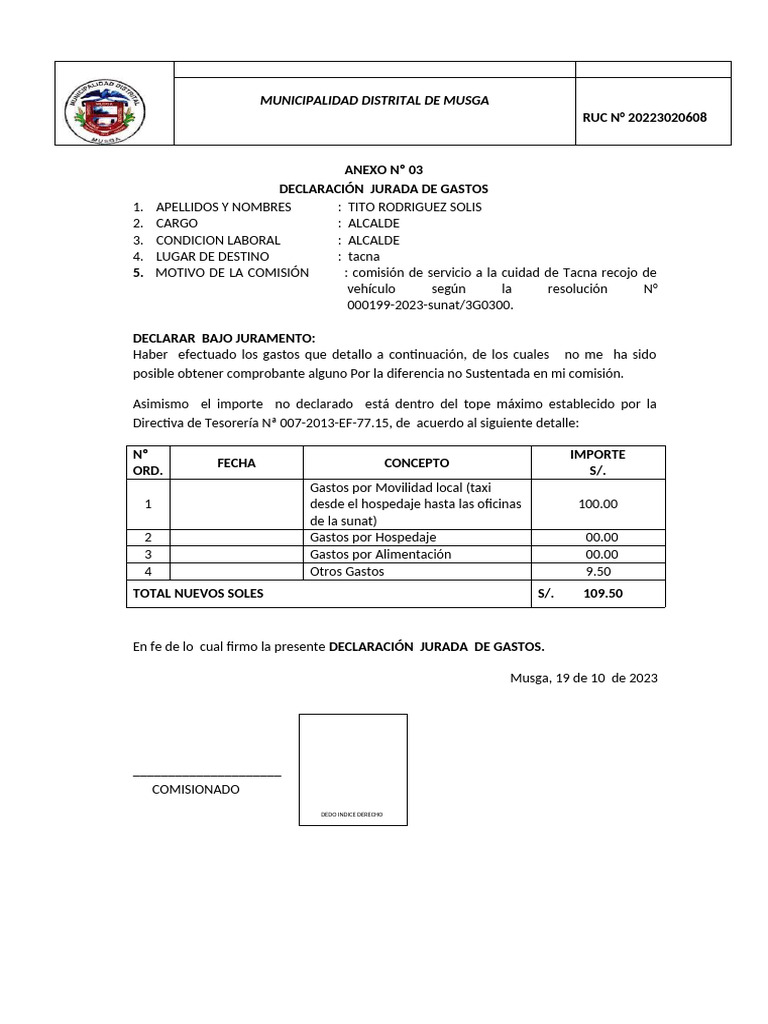 Planillas Modelo-1 | PDF