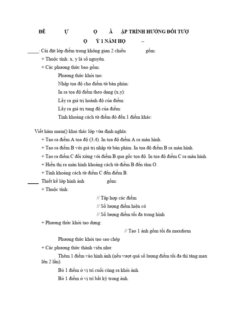 De Thi OOP1 | PDF