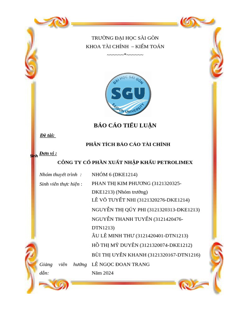 Bài Tổng Hợp Ptbctc 6 (Mới Nhất) | PDF