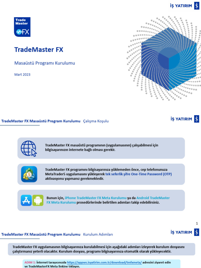 Trademaster FX Kurulum Proseduru | PDF