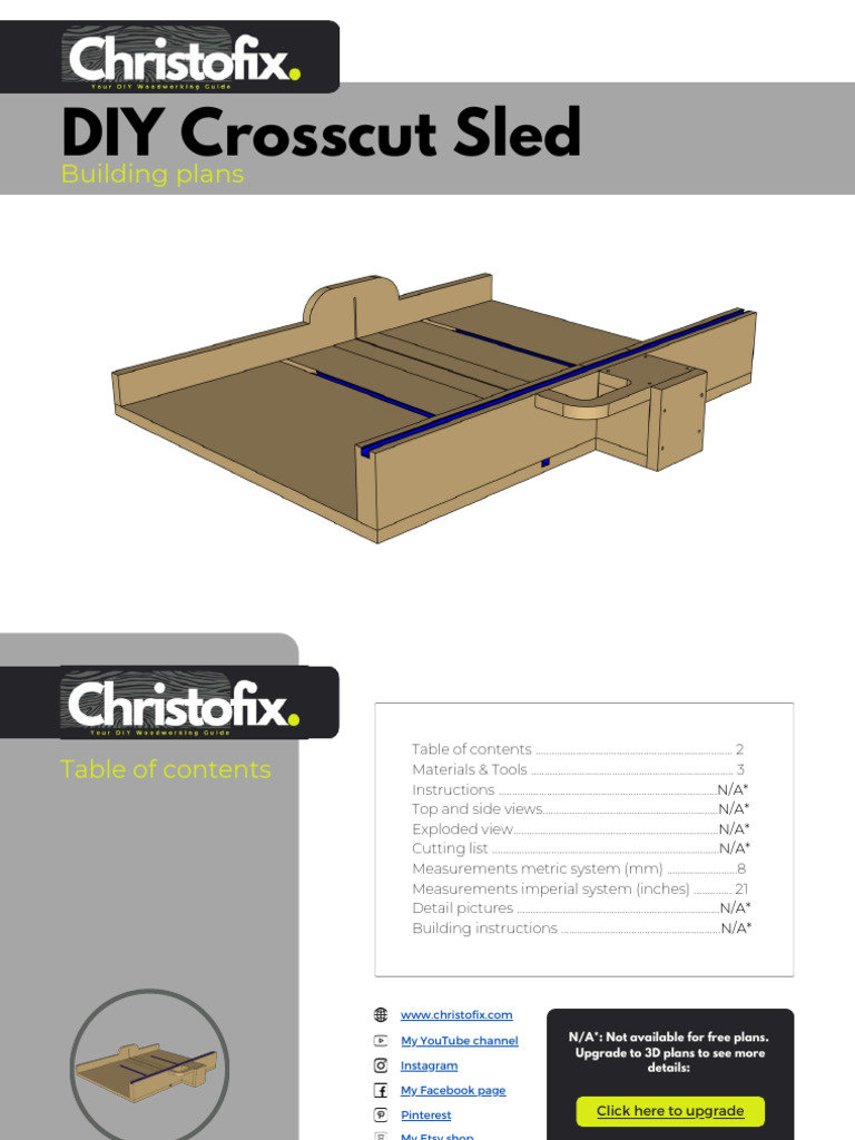 DIY Crosscut Sled Building Guide | PDF | Plywood | Screw