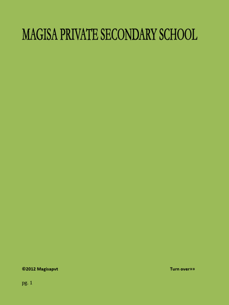 2012 JCE Mathematics Past Paper | PDF | Mathematical Concepts ...