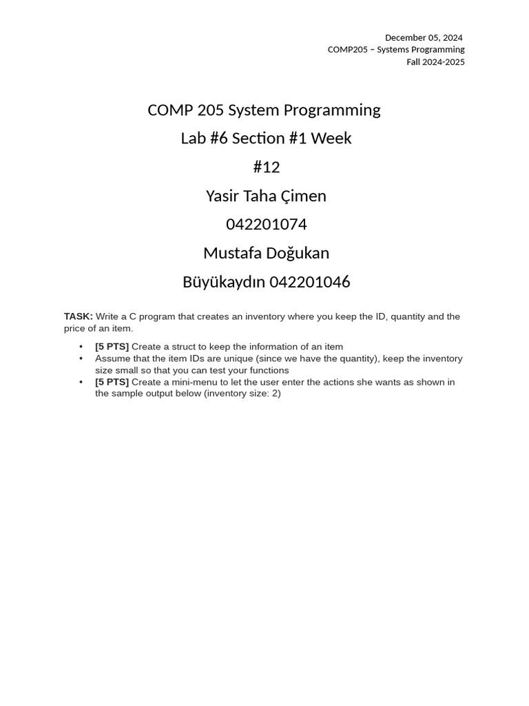 Lab6 Section1yeni | PDF