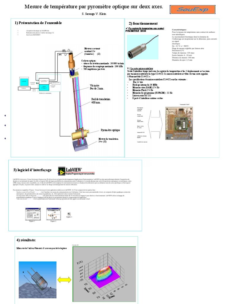 Mesure Température et Déplacement 3D | PDF | Électrotechnique ...