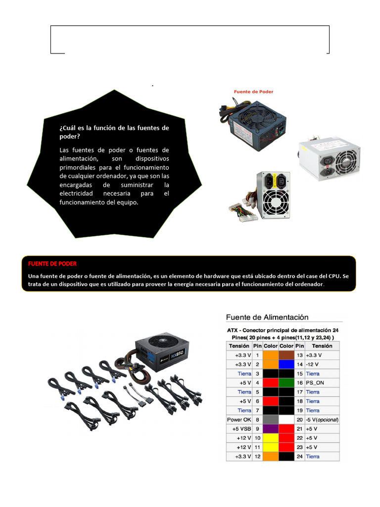Ho 10 Fuente Poder | PDF | Fuente de alimentación | Electrónica