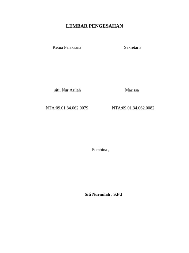 Lembar Pengesah-wps Office | PDF