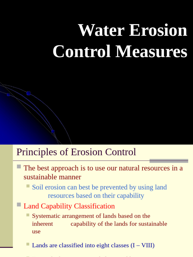 5. Water Erosion Control_Part 1 | PDF | Erosion | Soil