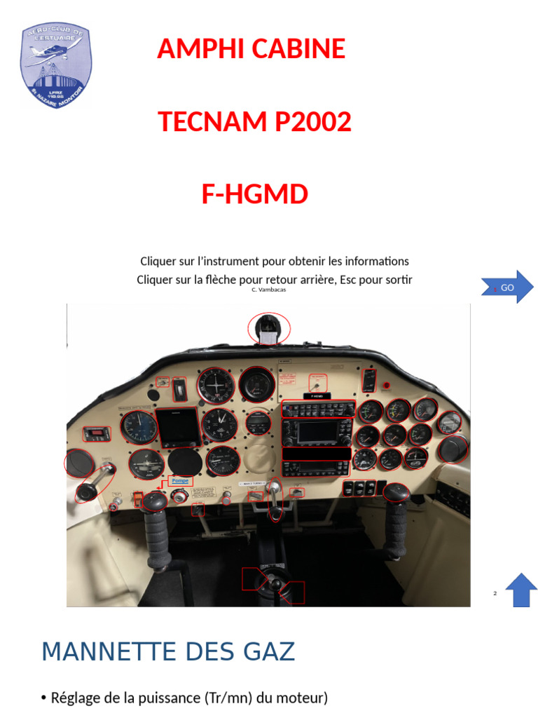 Horamètre et Fonctionnalités Tecnam P2002 | PDF | Aviation | Avion