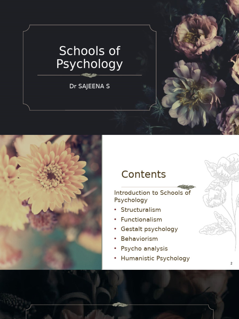 Schools of Psychology | PDF