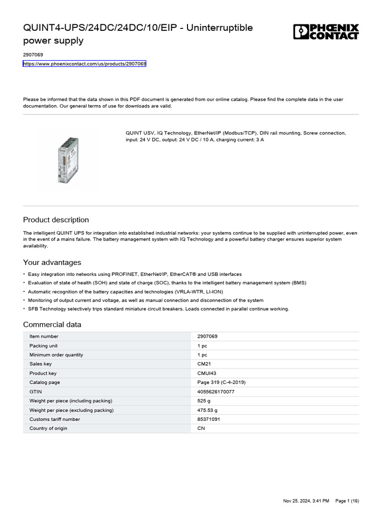 Phoenix Contact 2907069 en | PDF | Electromagnetic Compatibility ...