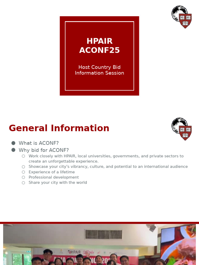 ACONF 2025 Host Bid Information Session | PDF