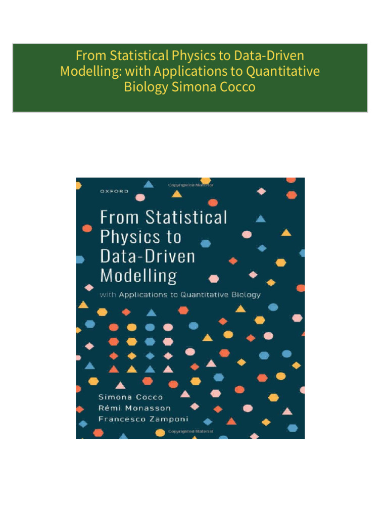 Full download From Statistical Physics to Data-Driven Modelling: with ... Full download From Statistical Physics to Data-Driven Modelling: with ...