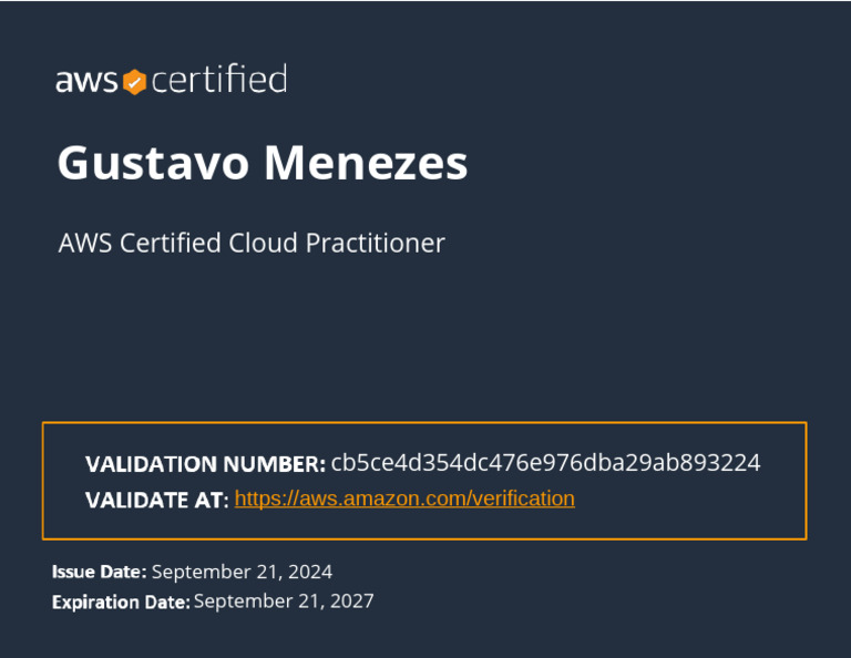 AWS Certified Cloud Practitioner Certificate | PDF