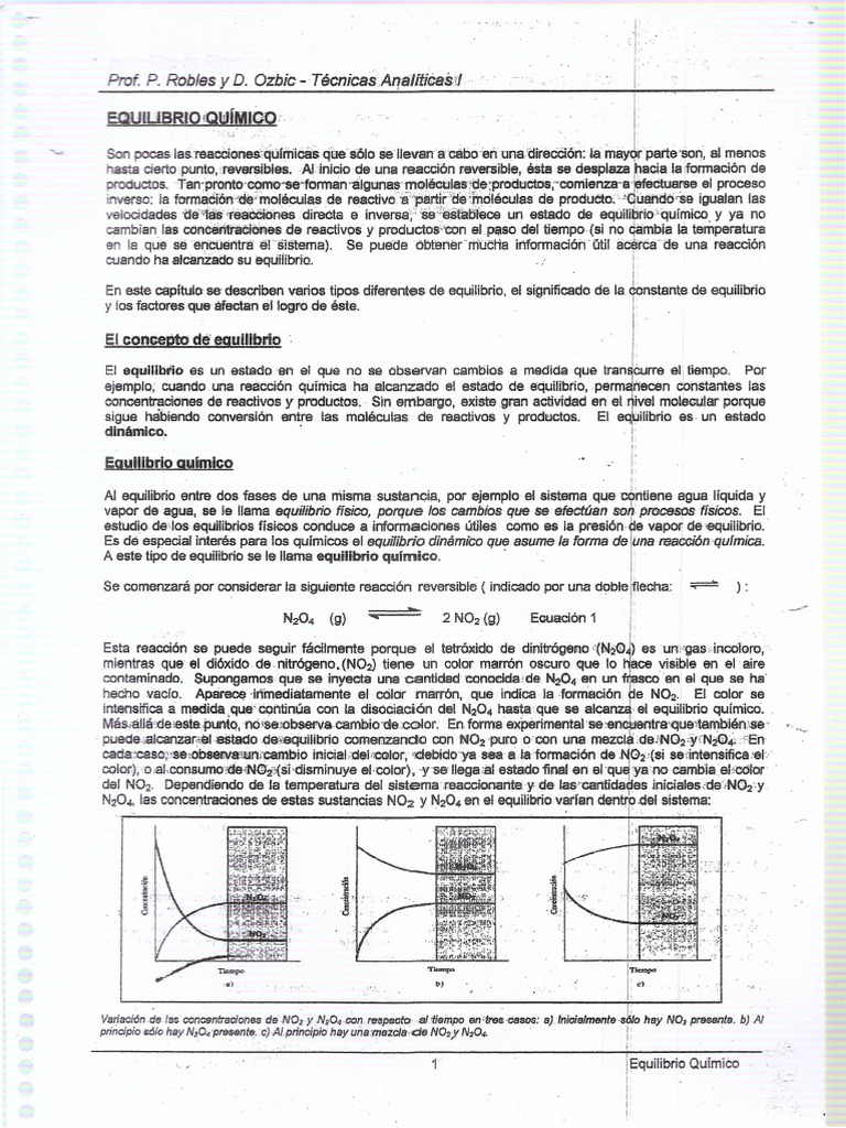 Equilibrio Quimico Tp Ejerc AP Lta1 Pr | PDF | Equilibrio químico | Química