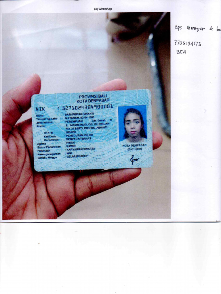 KTP BPS GIANYAR & BANGLI (1) | PDF