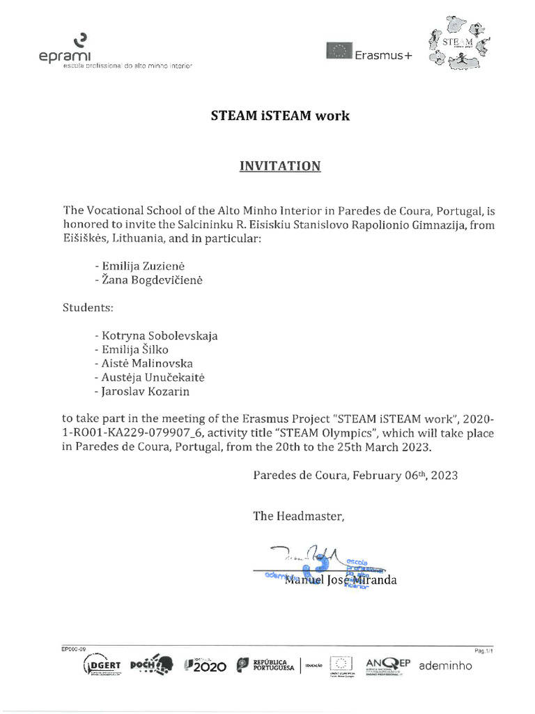 Invitation Letter Lithuania - PDF Portugalija | PDF