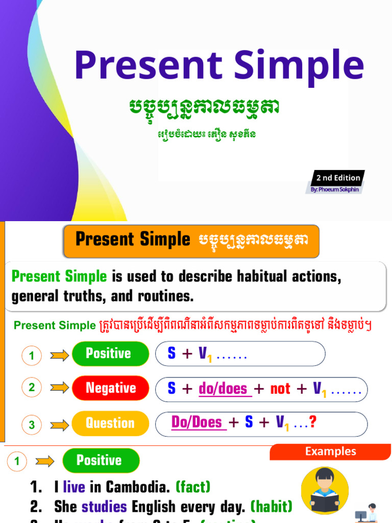 Present Simple 2nd Edition New2024 | PDF | Verb | Subject (Grammar)