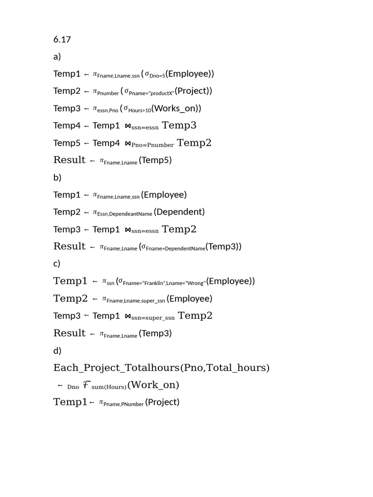 SQL Queries for Employee Data Analysis | PDF