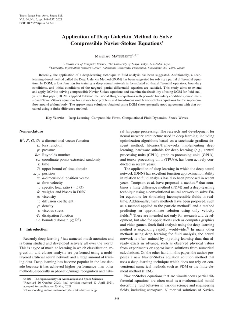 Matsumoto 2021 Application of Deep Galerkin Method | PDF | Deep ...