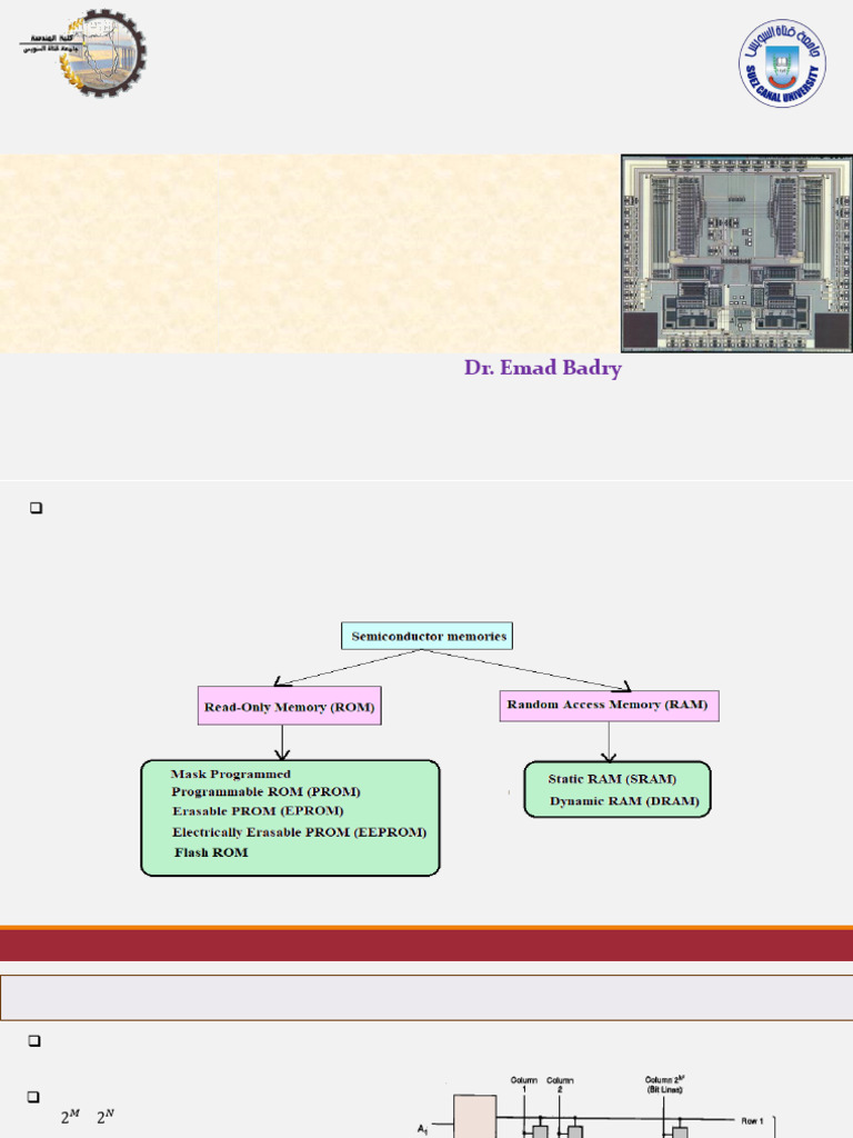 IC2-Lecture8 | PDF | Random Access Memory | Read Only Memory