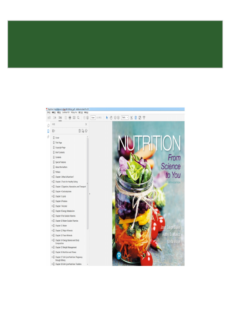 PDF (Original PDF) Nutrition From Science To You (4th Edition) Download ...
