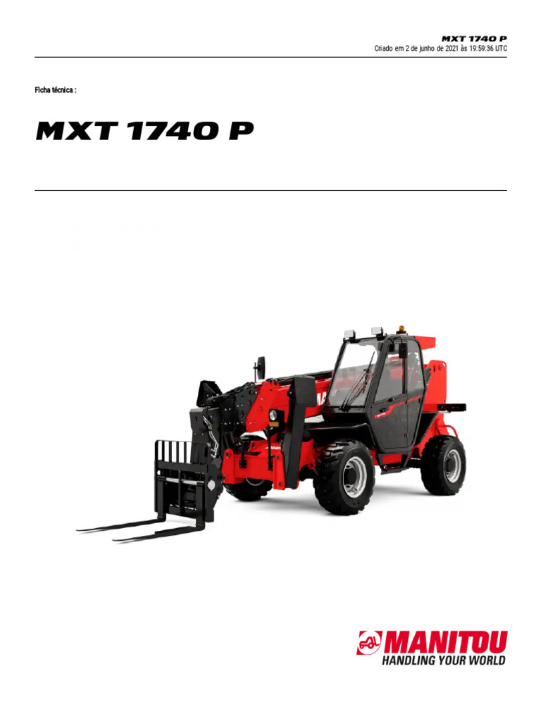 Lamina Técnica Manitou MXT-1740 | PDF