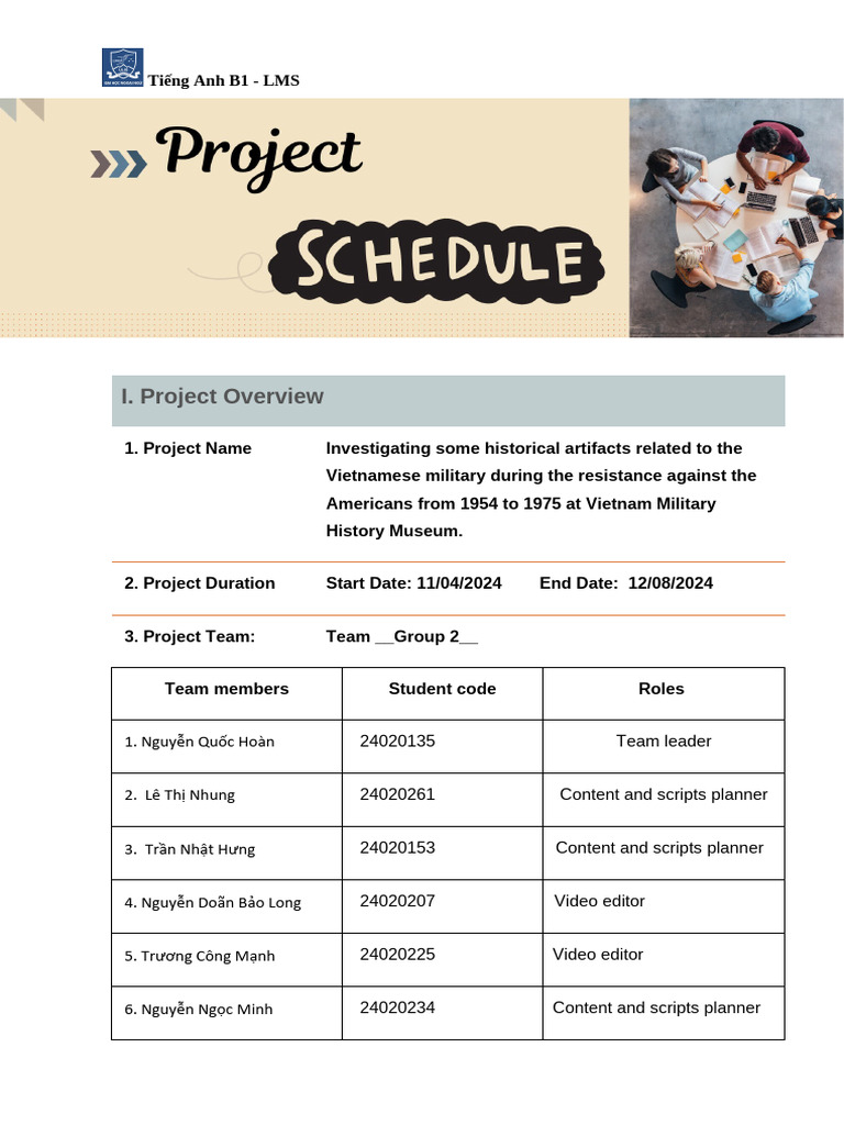 PT2_schedule Template - B1 LMS-reviewed | PDF