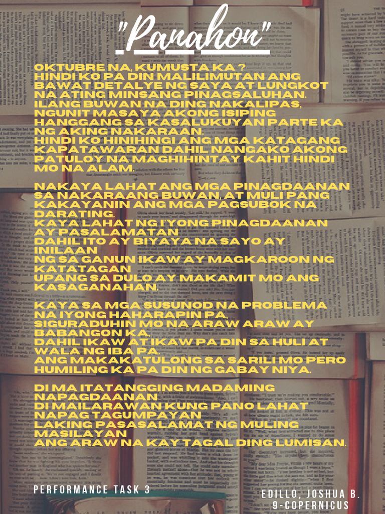 Tula PT3 Filipino | PDF