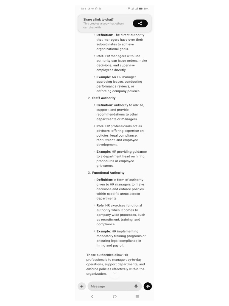 Line Authority, Staff Authority, Functional Authority | PDF