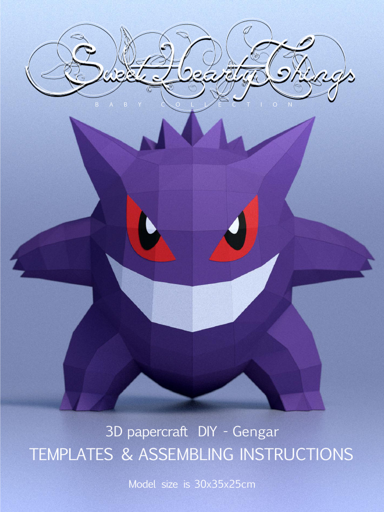 Pokemon Gengar | PDF | Office Work | Printing Materials