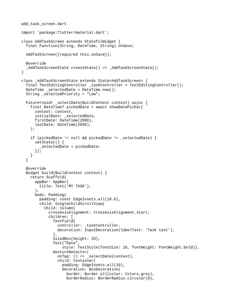 Tack List Javohir | PDF | Computer Programming | Software Development