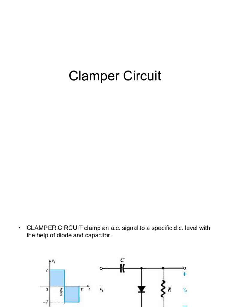 Clamper Circuit PDF