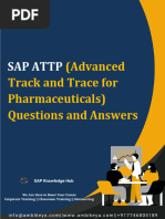 SAP ATTP Configuration Guide | PDF | Supply Chain | Regulatory Compliance