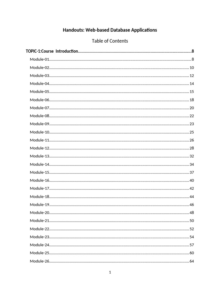 Complete Handouts | PDF | Relational Database | Databases