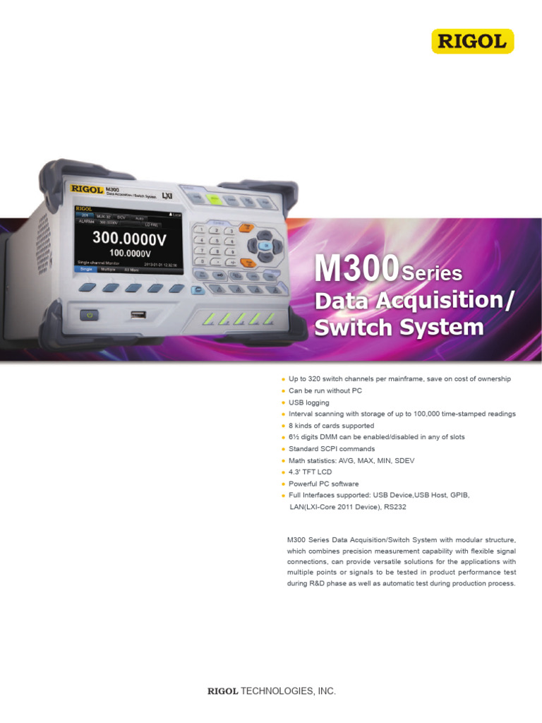 M300 | PDF | Thermocouple | Switch