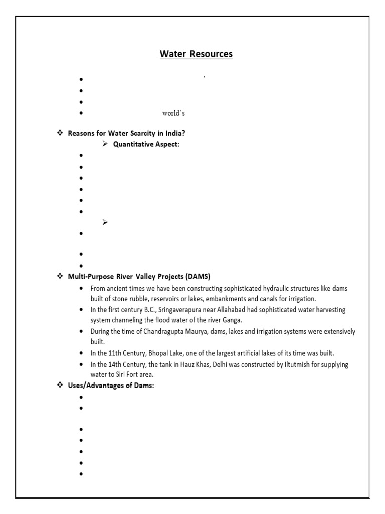 Water Resources (1) | PDF | Water | River