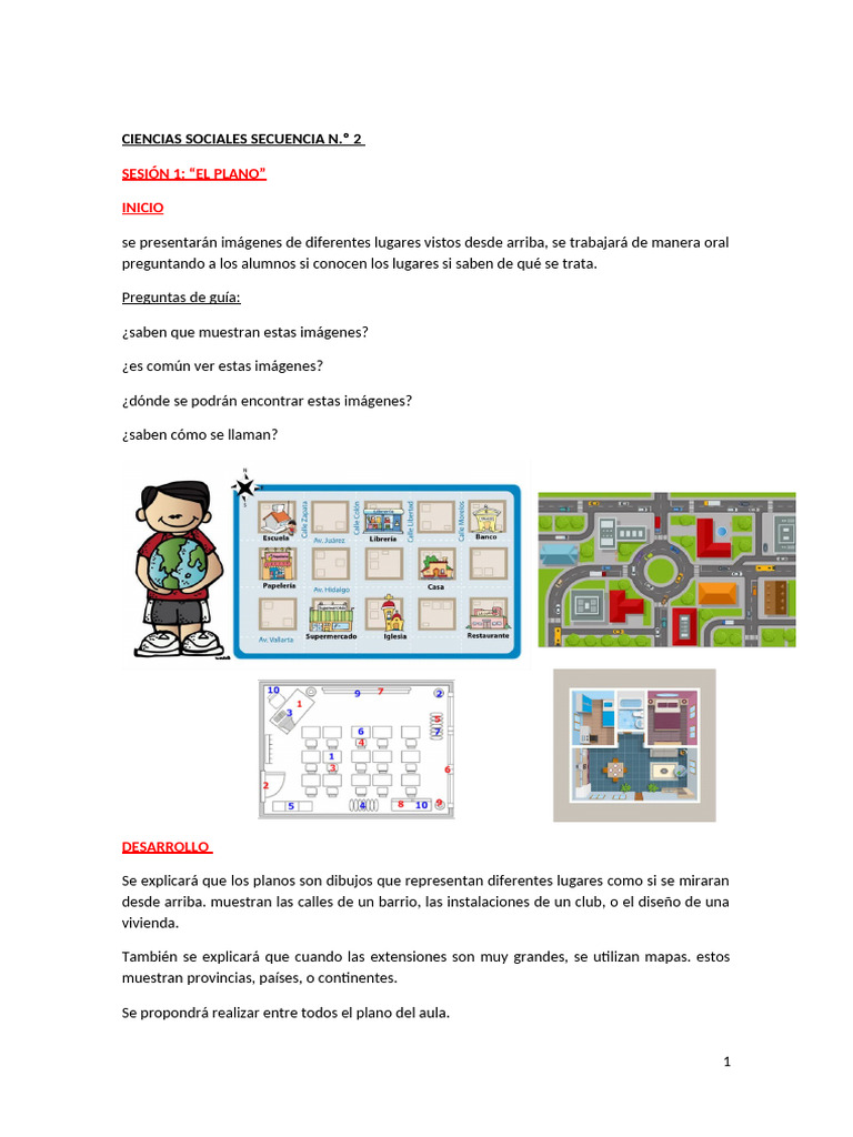 Secuencia N° 2 La localidad Las Instituciones | PDF