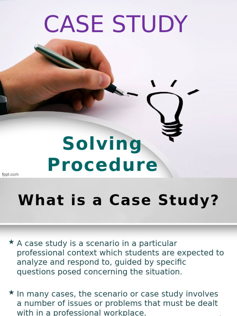 Case Study - Solving Procedure | PDF | Information | Knowledge