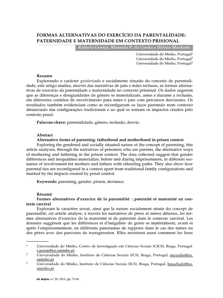 Formas Alternativas Do Exercicio Da Pare | PDF | Portugal | Prisão
