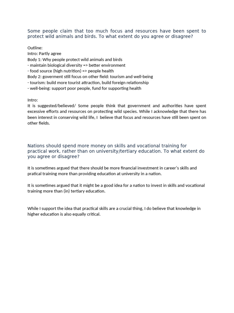 Wildlife Conservation Debate | PDF