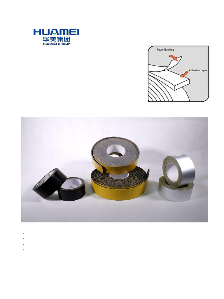 Ficha Técnica Cinta Foam Aislante Adhesiva | PDF | Thermal Insulation | Adhesive