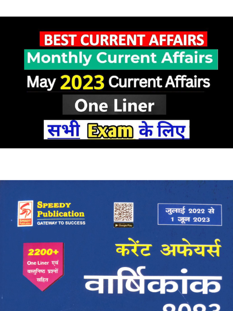 May 2023 Speedy Current Affairs One Liner | PDF