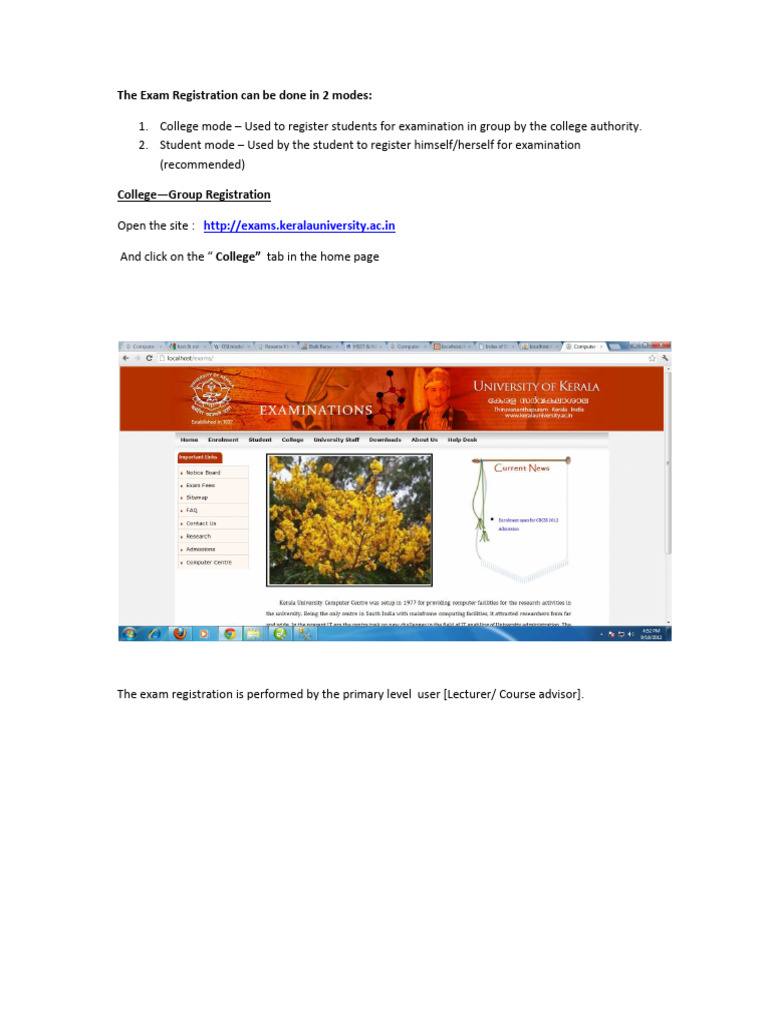 Exam Registration New Webserver | PDF | Software | Computing