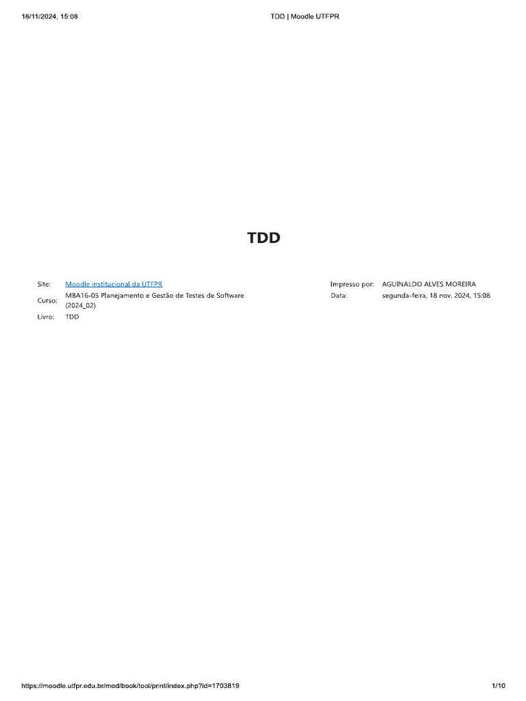 TDD | PDF