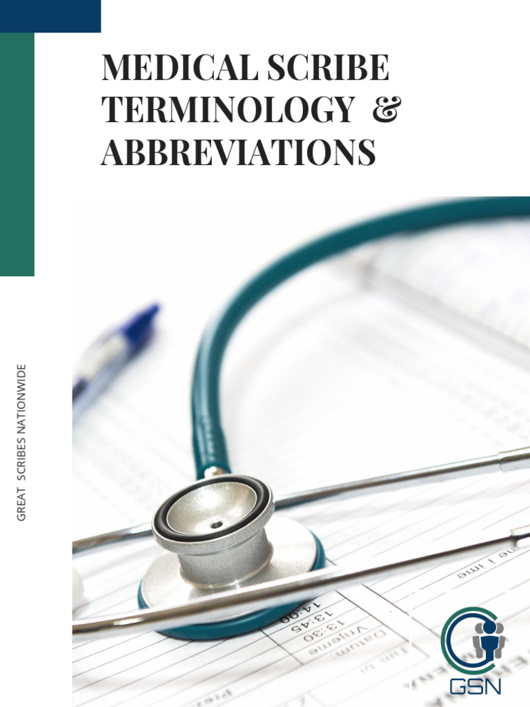 Medical Scribe Terminology Abbreviation Packet | PDF | Anatomical Terms ...