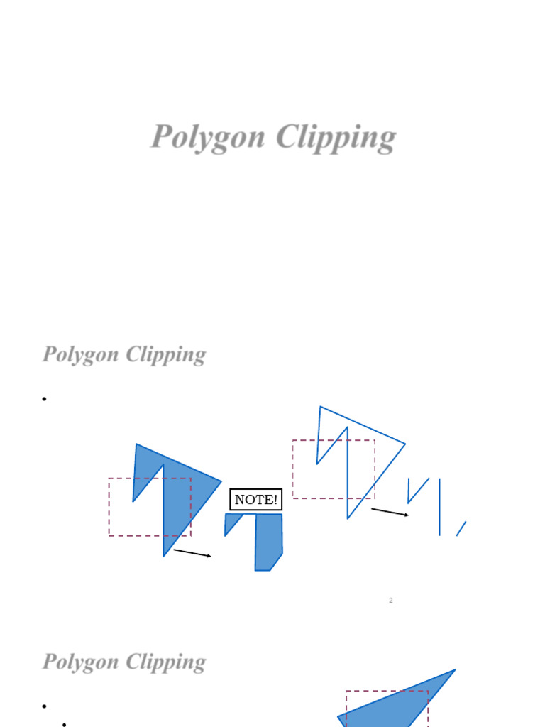 polygon clipping | PDF | Polygon | Vertex (Geometry)