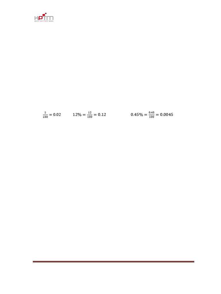 Percent and Ratio Calculations | PDF | Percentage | Ratio