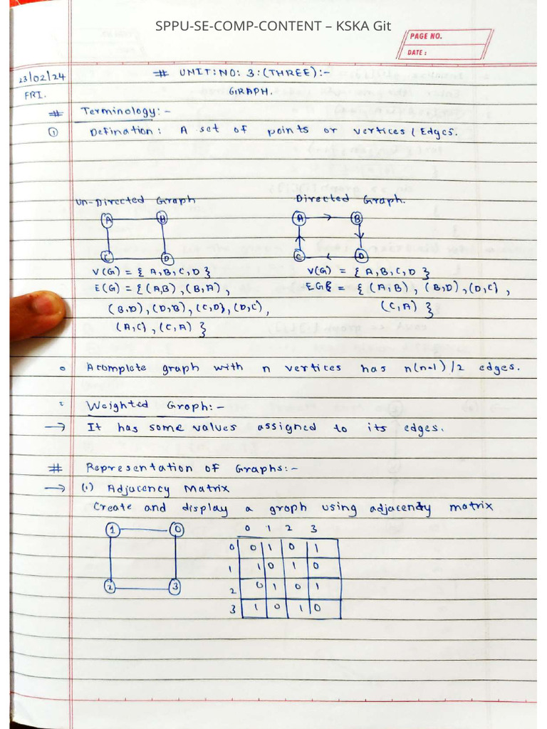 DSA Class Notes - Unit 3 | PDF
